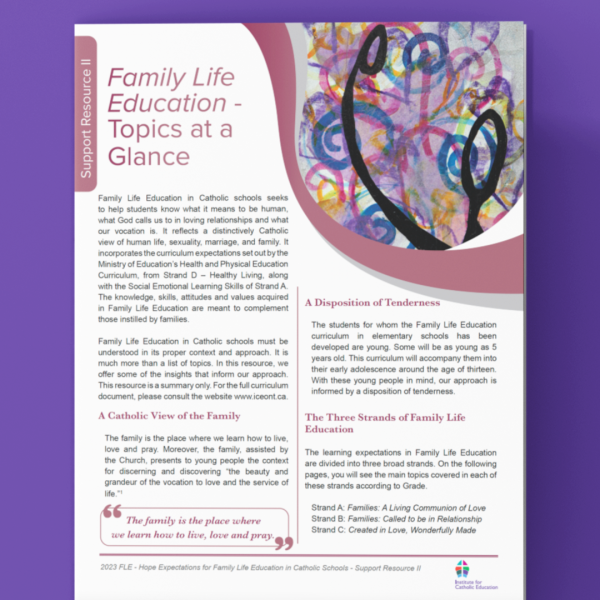 New Family Life Education Curriculum and Support Resources - Institute ...
